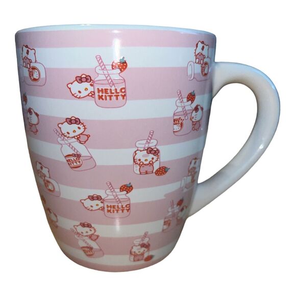 Sanrio | Dining | Hello Kitty Sanrio Ceramic 25oz Mug Oversized Pink ...